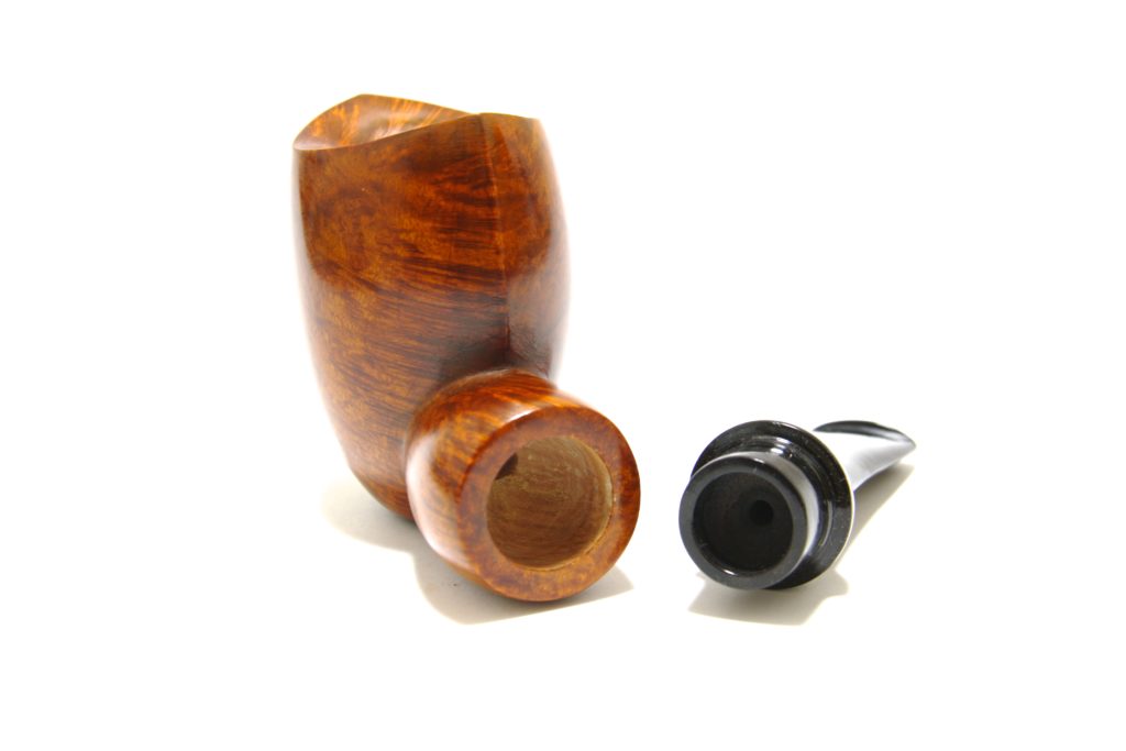 Tatsuo Tajima's "DISCUS" Reverse Calabash - Tobacco Pipes Japan
